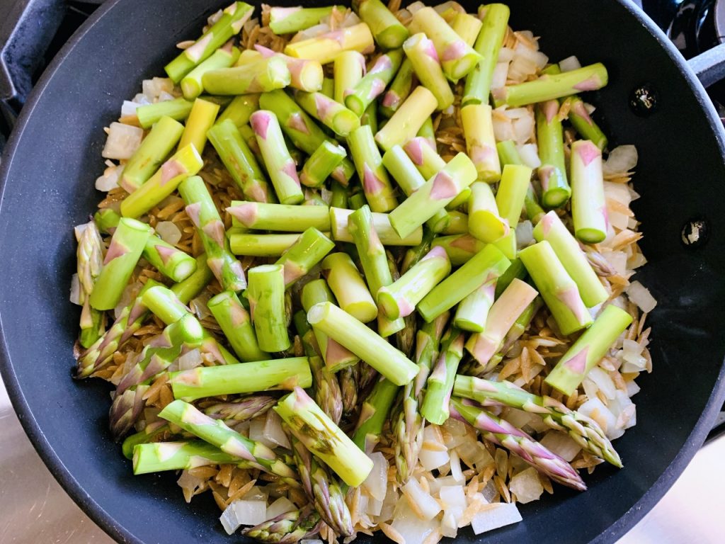 Creamy Whole-Grain Orzo with Asparagus - Recipe! - Live. Love. Laugh. Food.