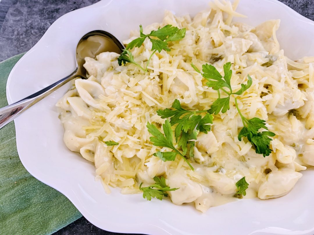 Stove Top White Cheddar and Green Chile Shells - Recipe! - Live. Love ...