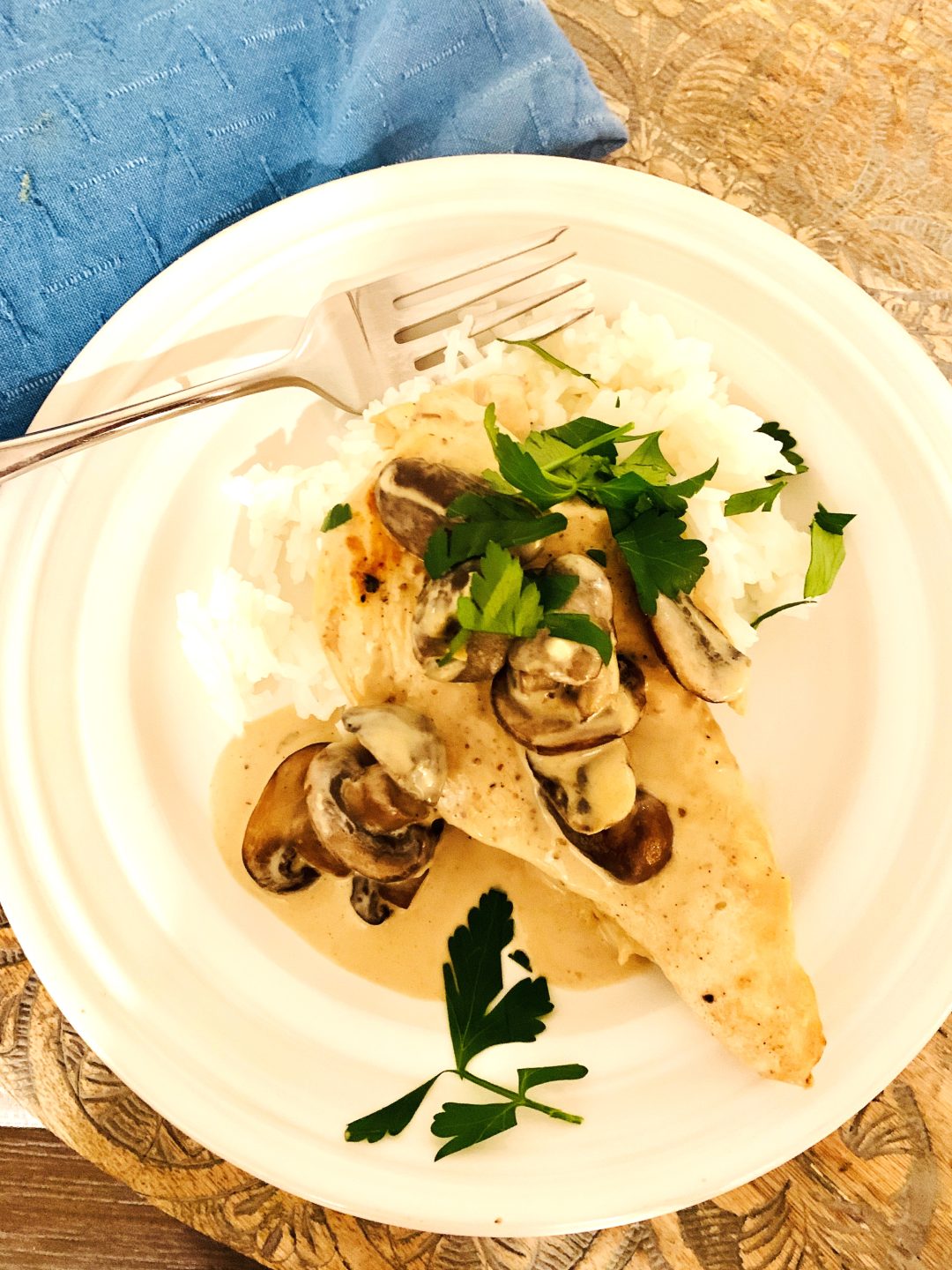 Creamy Brandy Chicken and Mushrooms - Recipe! - Live. Love. Laugh. Food.