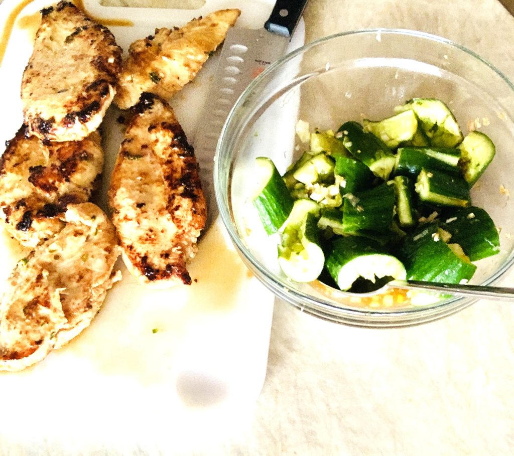 Thai Chicken and Smashed Cucumber Brown Rice Bowls - Recipe! - Live ...