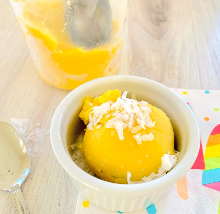 Vegan Mango-Coconut Sherbet - Recipe! - Live. Love. Laugh. Food.