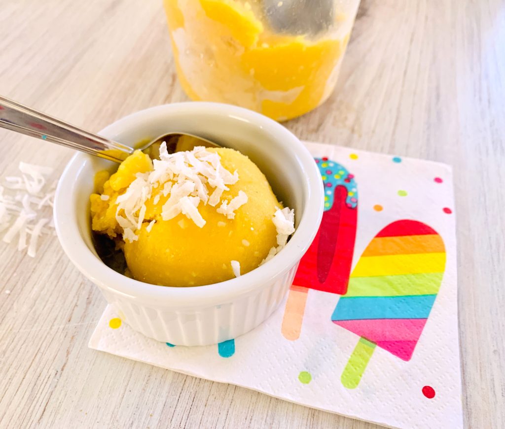 Vegan Mango-Coconut Sherbet - Recipe! - Live. Love. Laugh. Food.