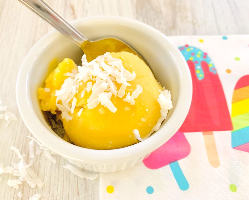 Vegan Mango-Coconut Sherbet - Recipe! - Live. Love. Laugh. Food.
