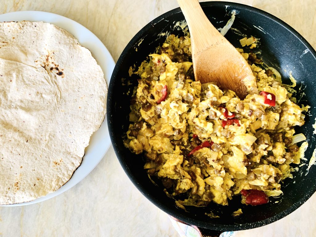 Vegetarian Machaca Breakfast Burritos - Recipe! - Live. Love. Laugh. Food.